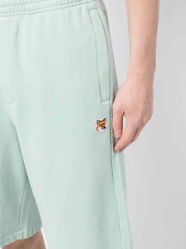 Maison Kitsuné Logo-patch Track Shorts - Green