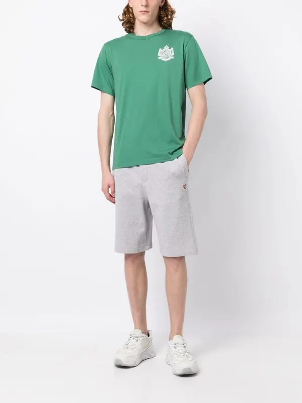 Maison Kitsuné Logo-patch Track Shorts - Grey