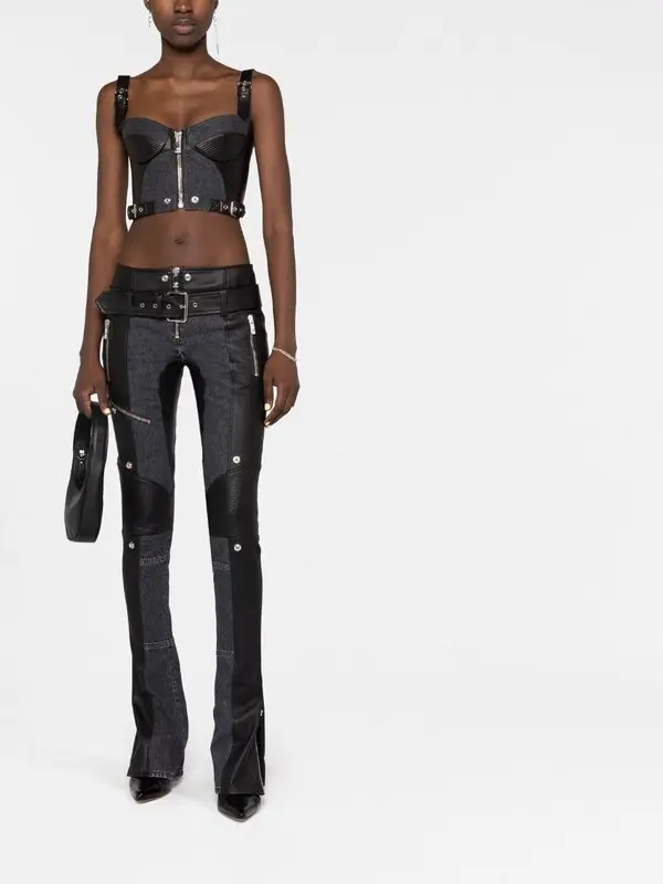 Versace Belted Zip-cuff Trousers