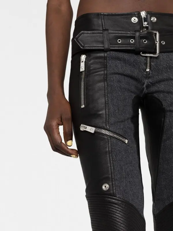 Versace Belted Zip-cuff Trousers