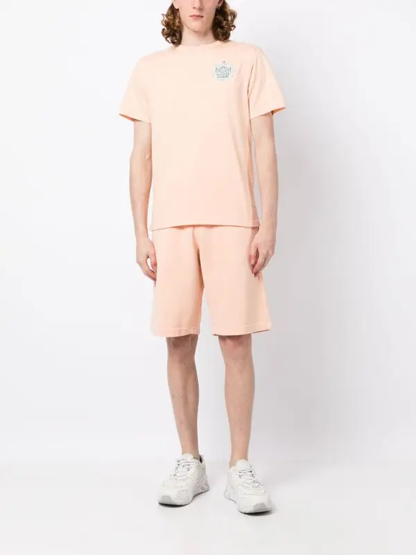 Maison Kitsuné Logo-print Cotton T-shirt - Pink
