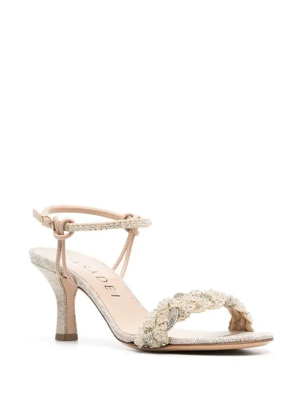 Casadei Astro 60mm Embellished Sandals