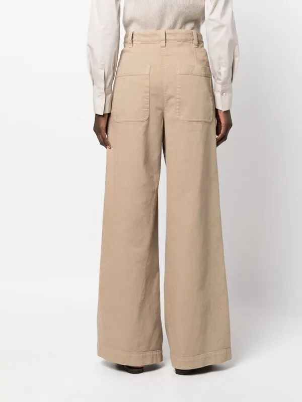 Brunello Cucinelli Wide-leg Pleated Jeans