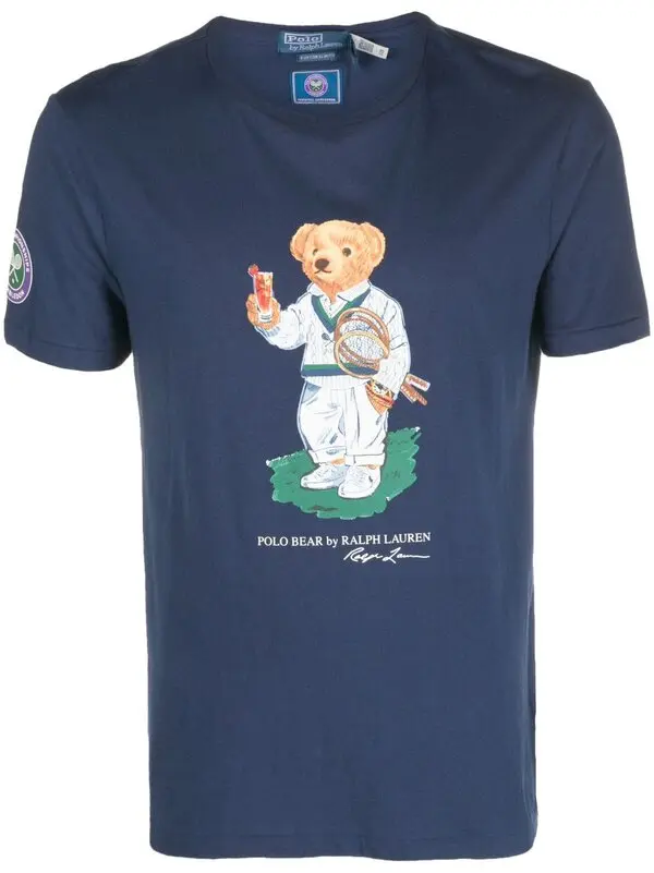 Polo Ralph Lauren Teddy Bear-print Short-seeved Cotton T-shirt