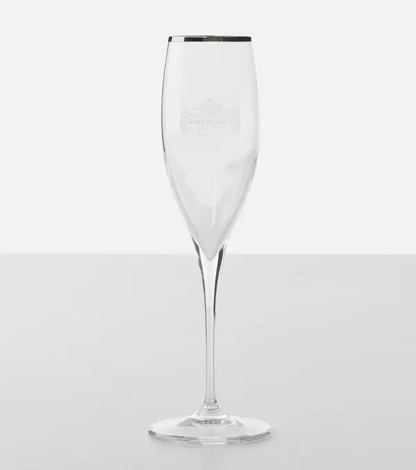 Balenciaga Set Of Two Champagne Flute Glasses