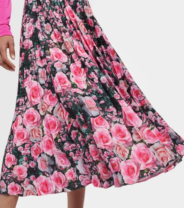 CHRISTOPHER KANE Floral High-rise Midi Skirt