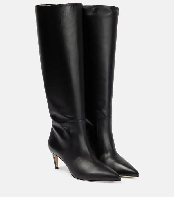Paris Texas Leather Knee-high Boots - Black
