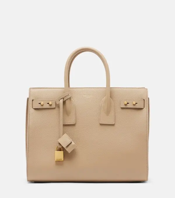 Saint Laurent Sac De Jour Small Tote Bag - Beige