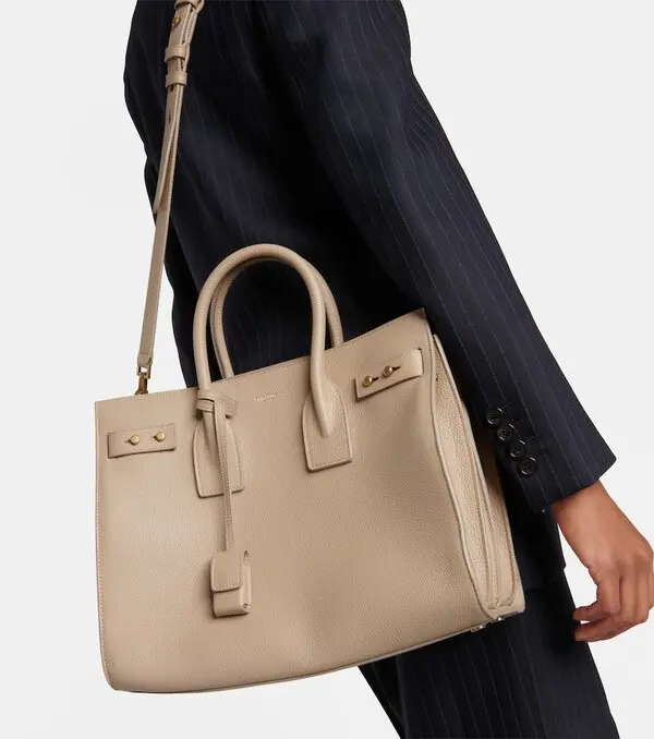 Saint Laurent Sac De Jour Small Tote Bag - Beige