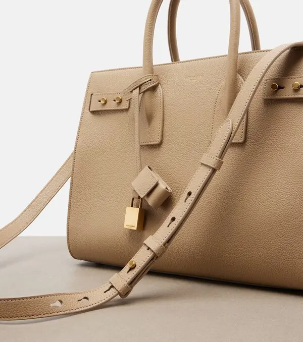 Saint Laurent Sac De Jour Small Tote Bag - Beige