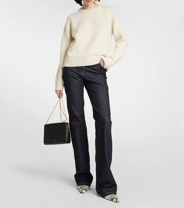Khaite Mae Cashmere Sweater - White