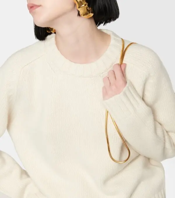 Khaite Mae Cashmere Sweater - White