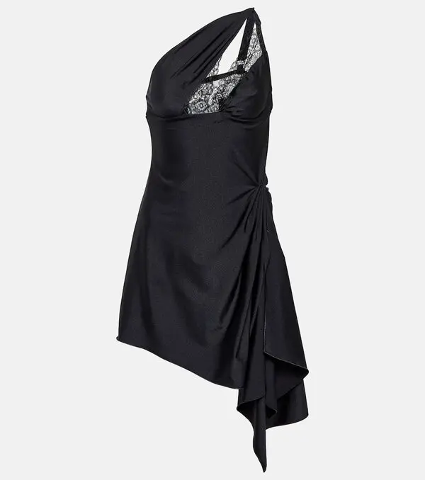 Coperni One-shoulder Minidress - Black