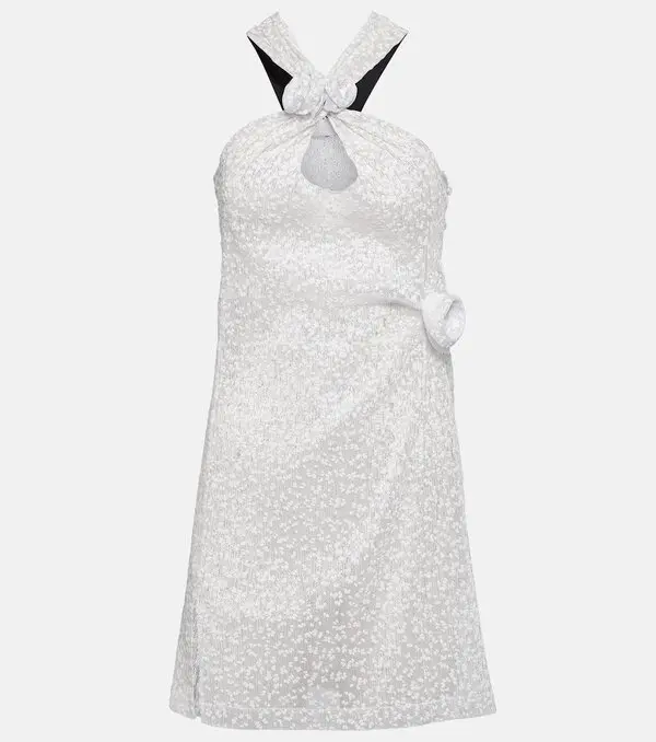 Coperni Embellished Halterneck Mini Dress