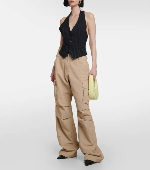 Coperni Wide-leg Cargo Pants - Beige