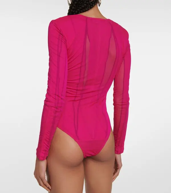 Y/project Semi-sheer Bodysuit - Pink