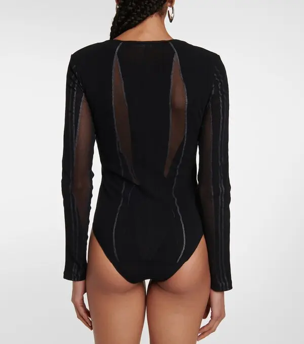 Y/project Trimmed Bodysuit - Black