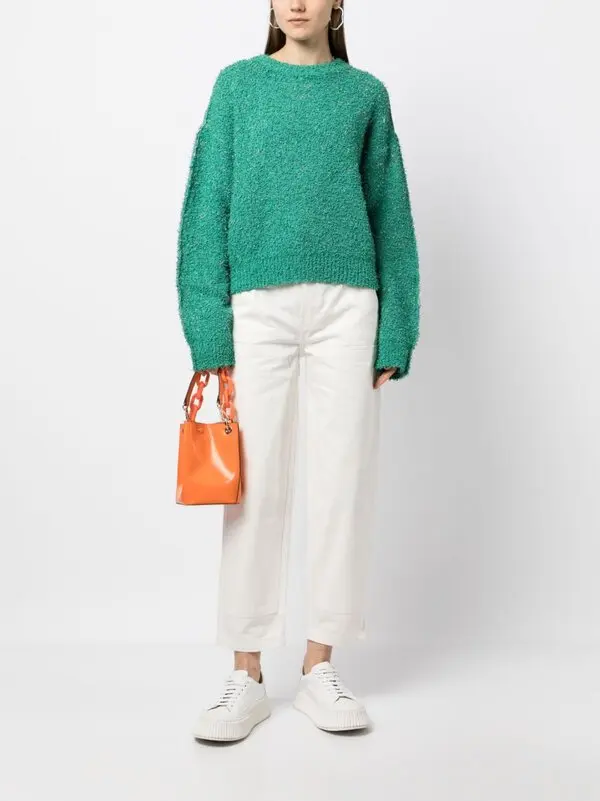 Maison Kitsuné Cropped Straight-leg Jeans