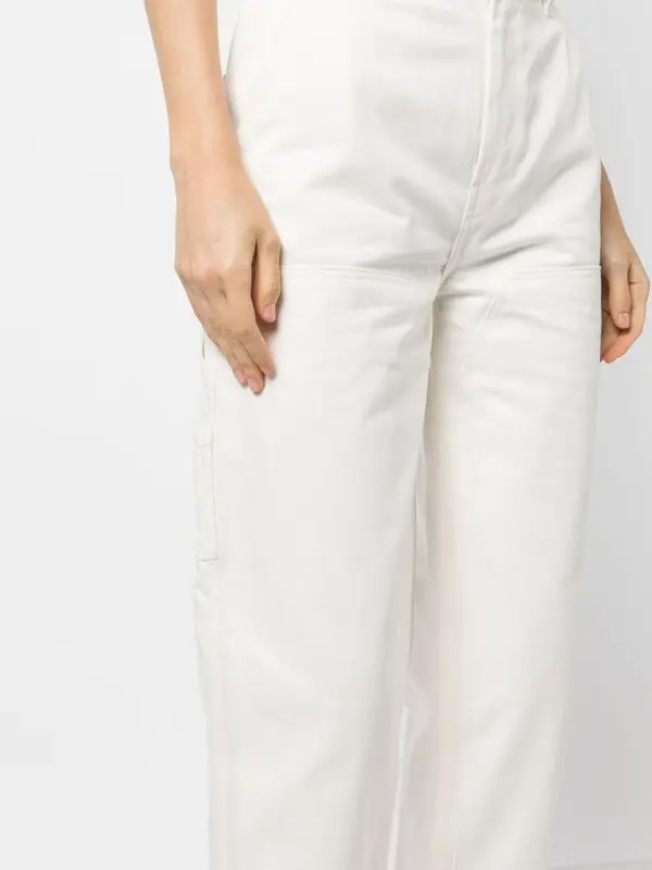 Maison Kitsuné Cropped Straight-leg Jeans