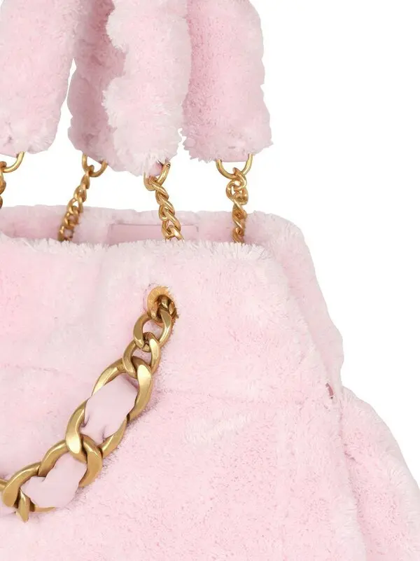 Balmain Fluffy Logo Tote Bag