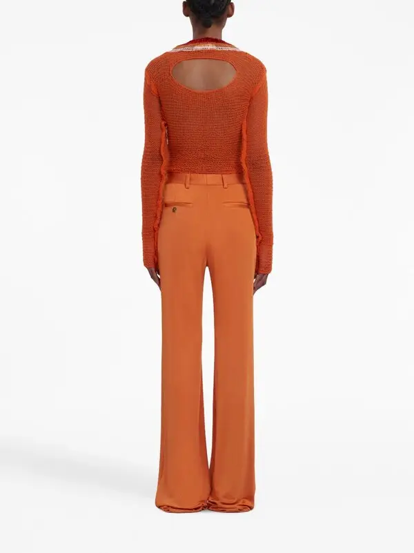 Marni Pressed-crease Straight-leg Trousers