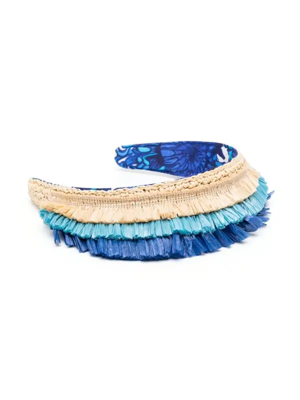 La DoubleJ Halo Raffia Headband - Neutrals