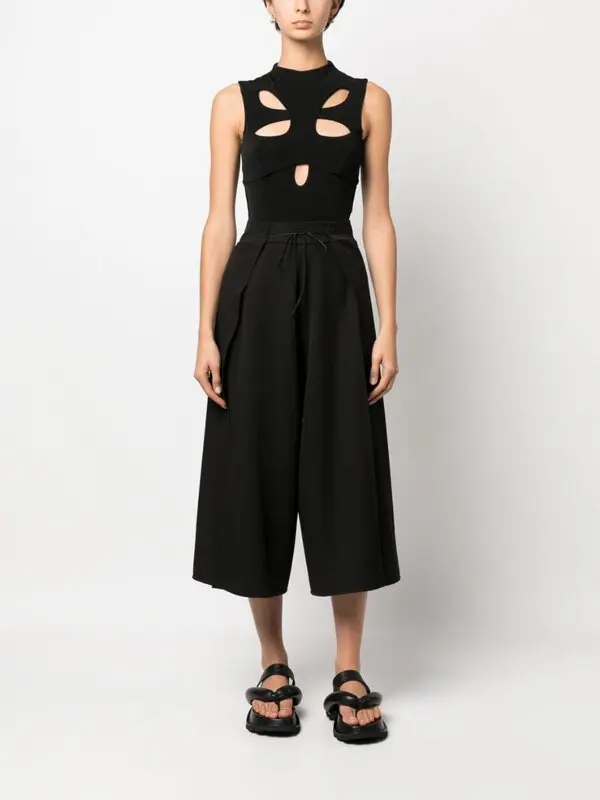 Alchemy Fashions Wide-leg Cropped Trousers