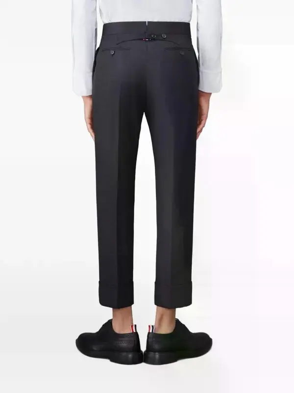 Thom Browne Back-strap Tailored Trousers - Black