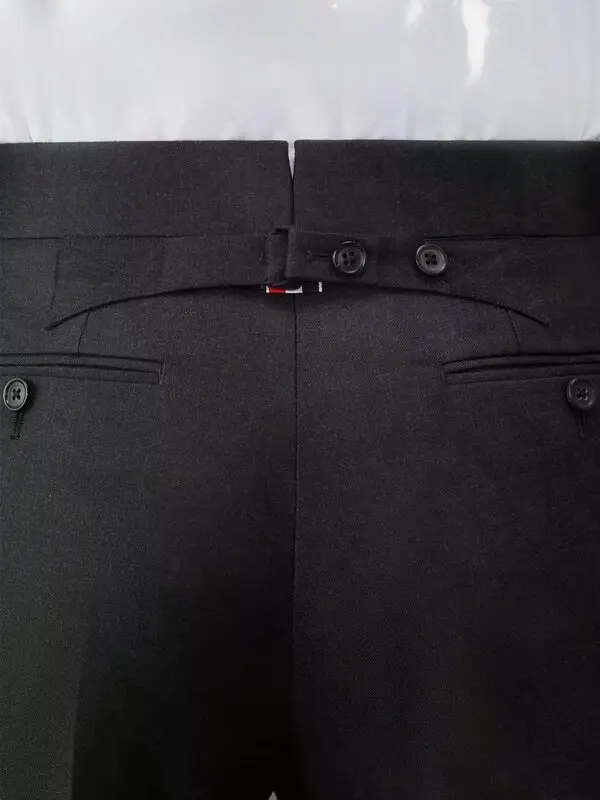 Thom Browne Back-strap Tailored Trousers - Black