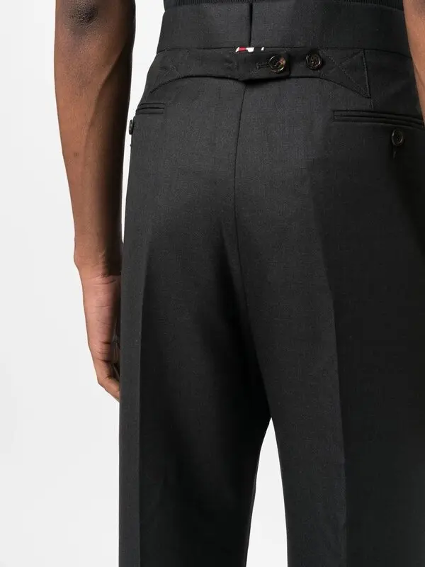 Thom Browne Back-strap Tailored Trousers - Black