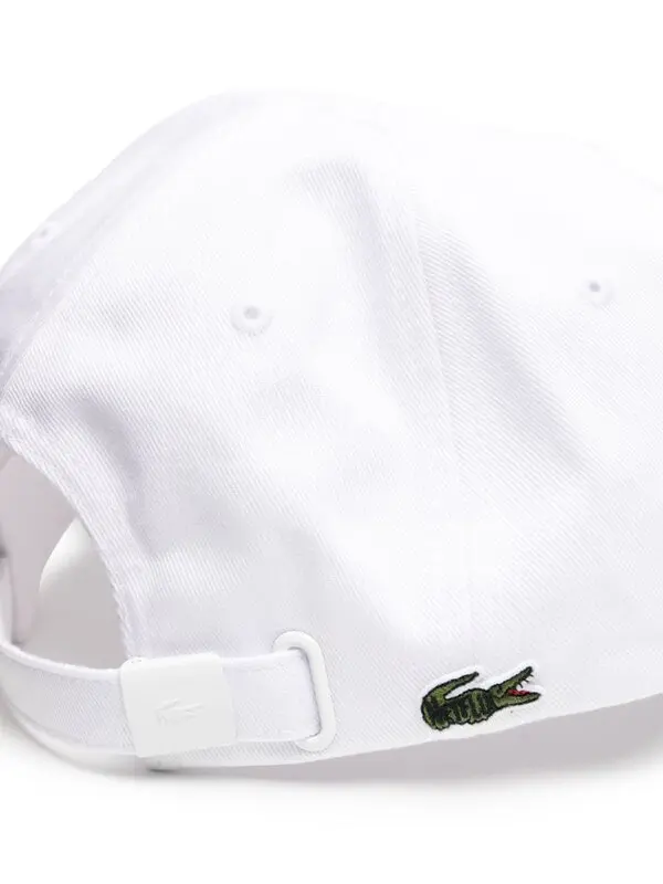 Lacoste Logo-Patch Baseball Cap - White | Editorialist
