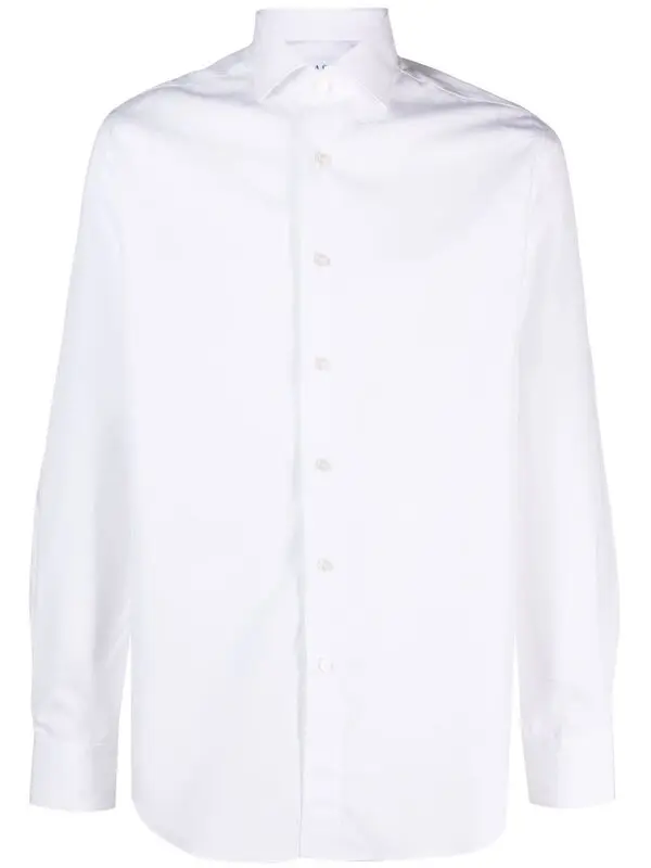 XACUS Spread-collar Cotton Shirt