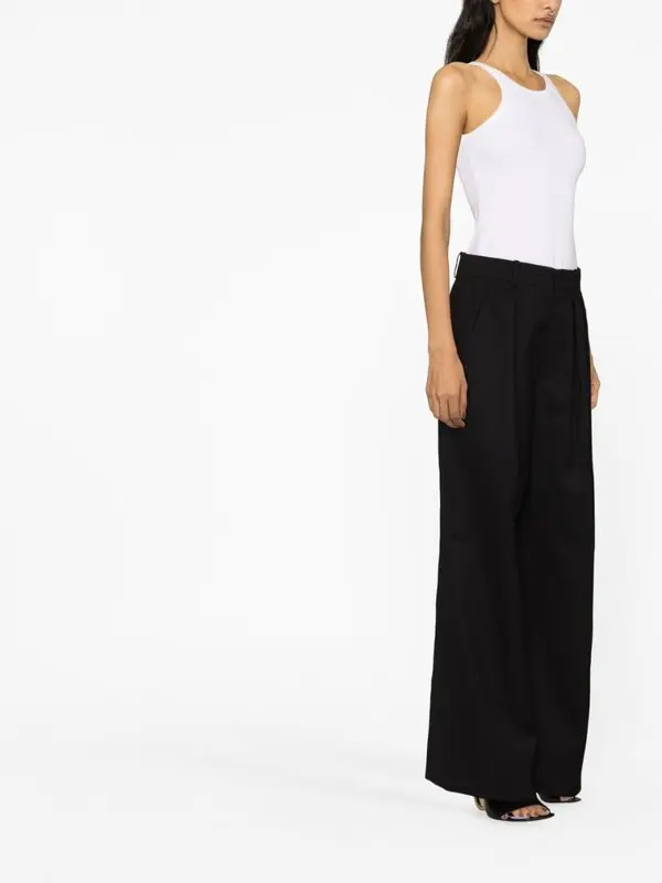 Wardrobe.NYC Low-rise Wide Leg Trousers - Black
