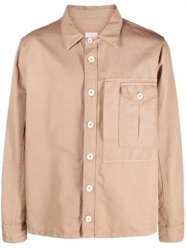 Brunello Cucinelli Long-sleeve Buttoned Shirt Jacket