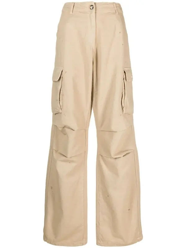 Coperni Wide-leg Cargo Trousers - Neutrals