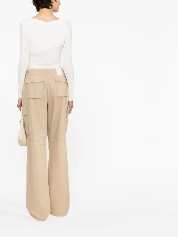 Coperni Wide-leg Cargo Trousers - Neutrals