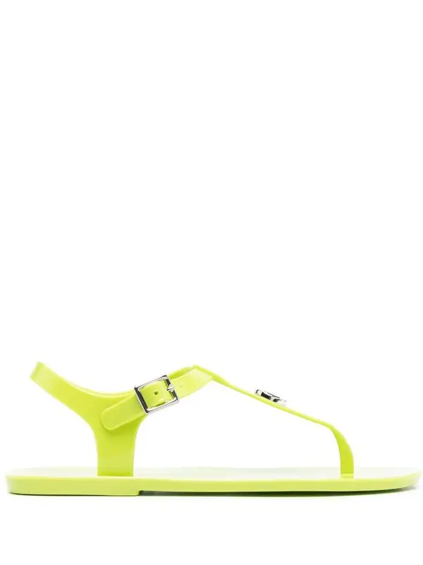 Michael Kors Logo Plaque Thong Sandals