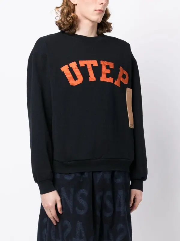 4SDESIGNS Utep-print Cotton Sweatshirt