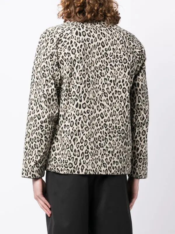 CLOT Leopard-print V-neck Shirt