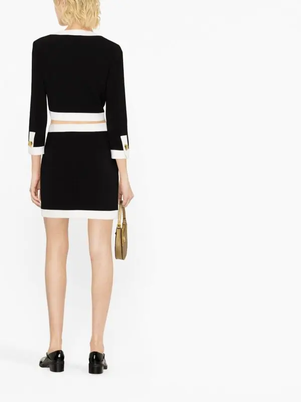 Moschino Heart-shaped Button Mini Skirt