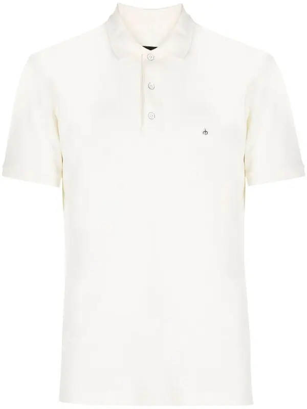 Rag & Bone Logo-embroidered Cotton Polo Shirt - White
