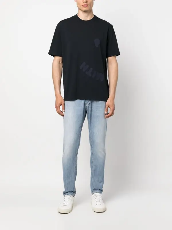 DONDUP Faded Effect Tapered Jeans - Blue