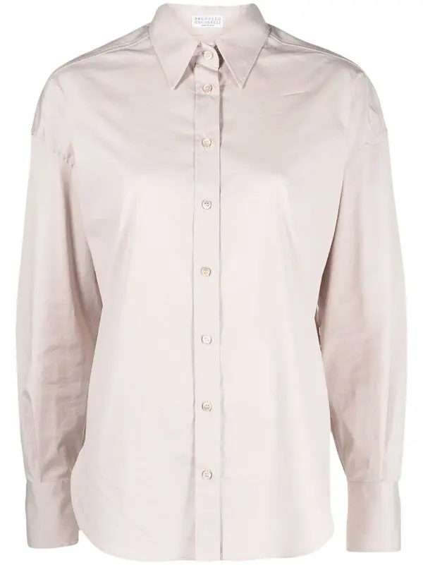 Brunello Cucinelli Long-sleeve Poplin Shirt