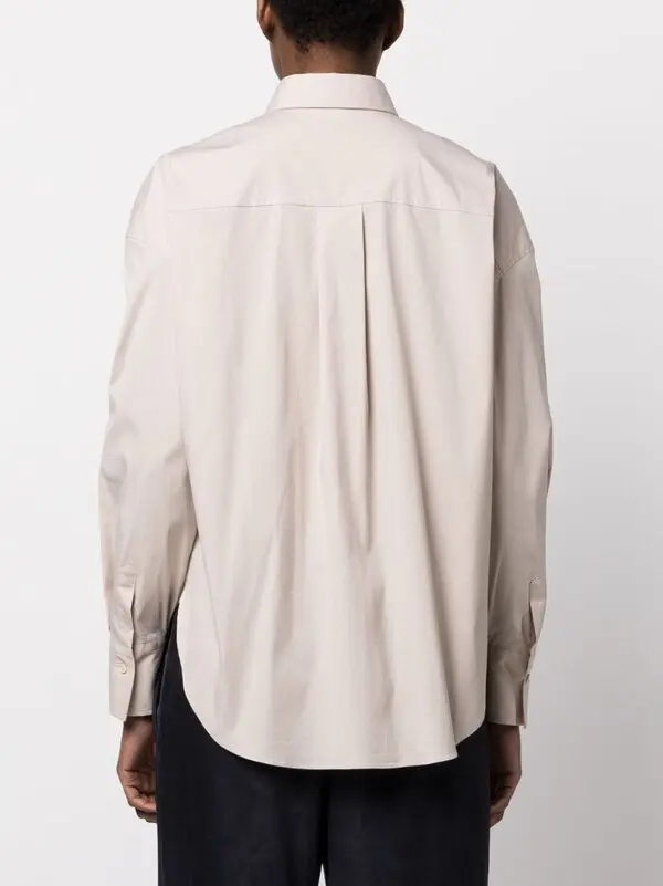 Brunello Cucinelli Long-sleeve Poplin Shirt