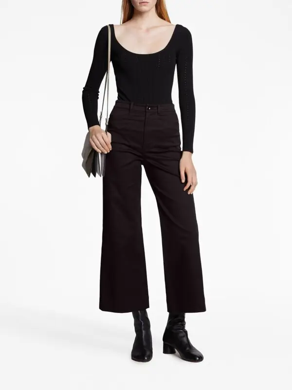 Proenza Schouler White Label High-waisted Trousers - Black