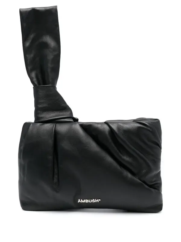 AMBUSH Nejiri Leather Clutch - Black