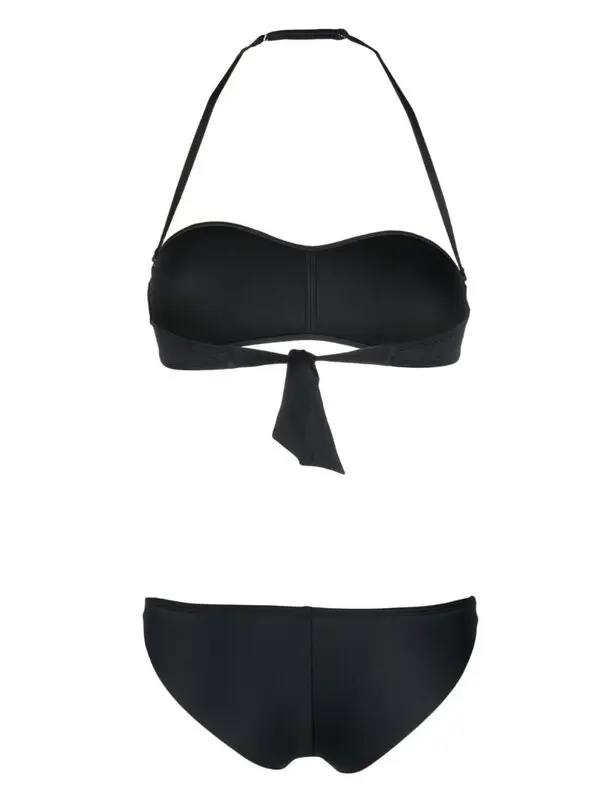 EA7 Logo-embellished Bikini Set - Black