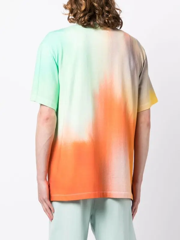 Maison Kitsuné Abstract-print Polo Shirt