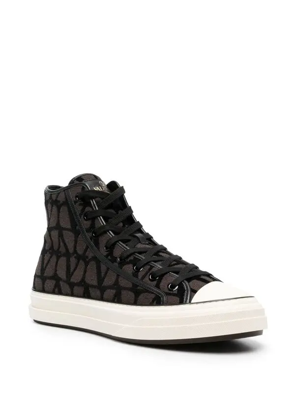 Valentino Garavani Tootaloop Logo-print Hi-top Sneakers - Black