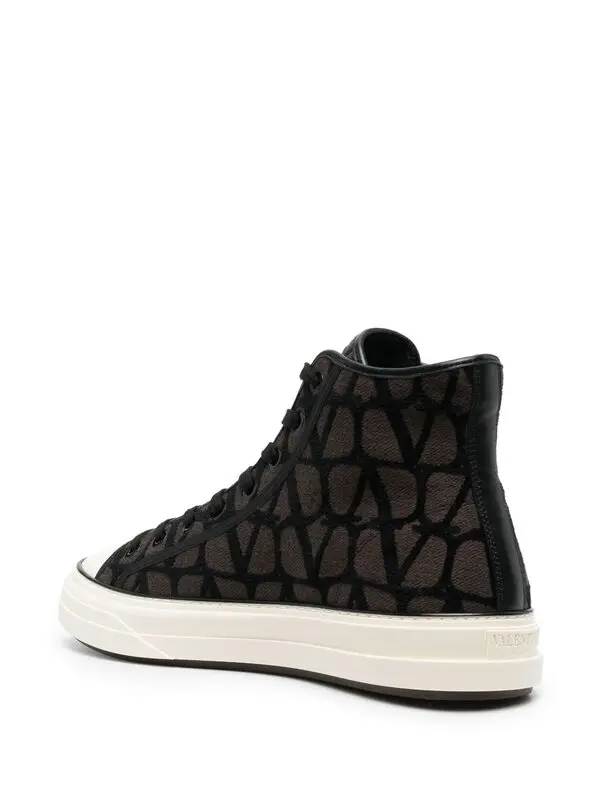 Valentino Garavani Tootaloop Logo-print Hi-top Sneakers - Black
